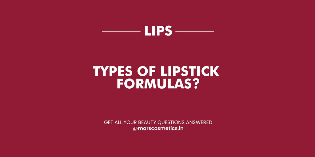 Types of Lipstick Formulation – MARS Cosmetics