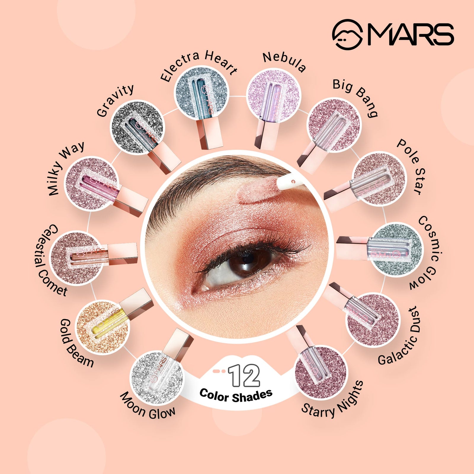 Glitter Liquid Eyeshadow | MARS Cosmetics | Just at ₹199/-