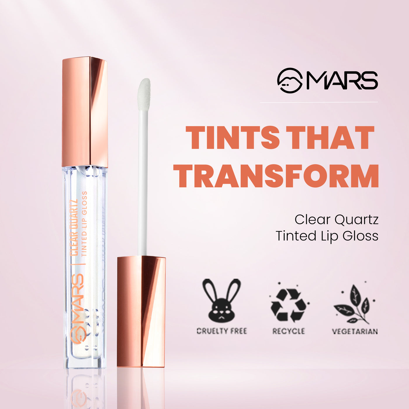 Buy MARS Clear Quartz Tinted Lip Gloss | Hydrating & Lightweight | MARS Cosmetics