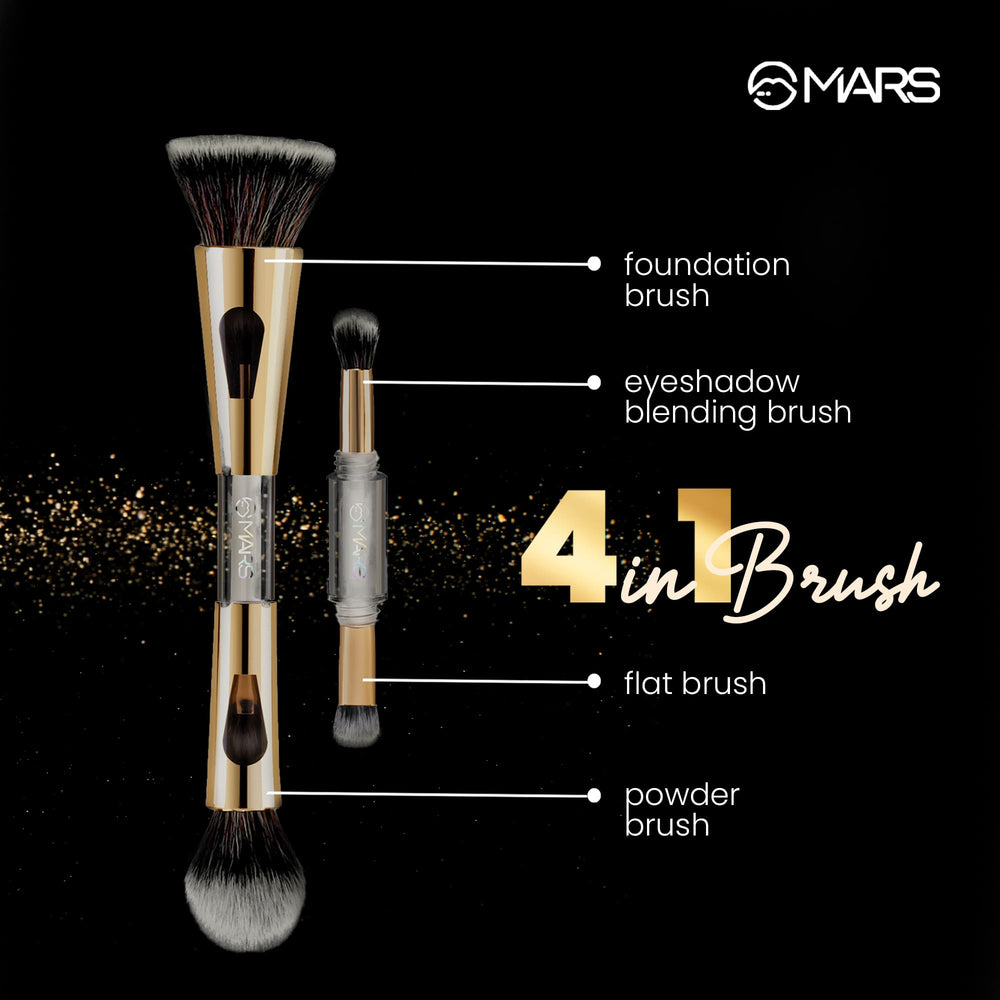 Buy MARS 4 In 1 Travel Brush | Travel-Friendly Makeup Brush | MARS ...