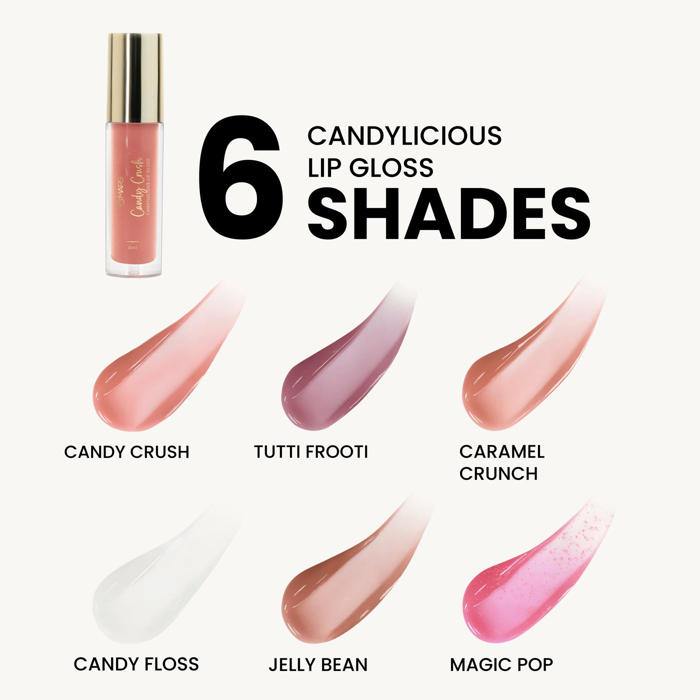 Buy MARS Candylicious Sheer Lip Gloss | Hydrating & High Shine | MARS ...