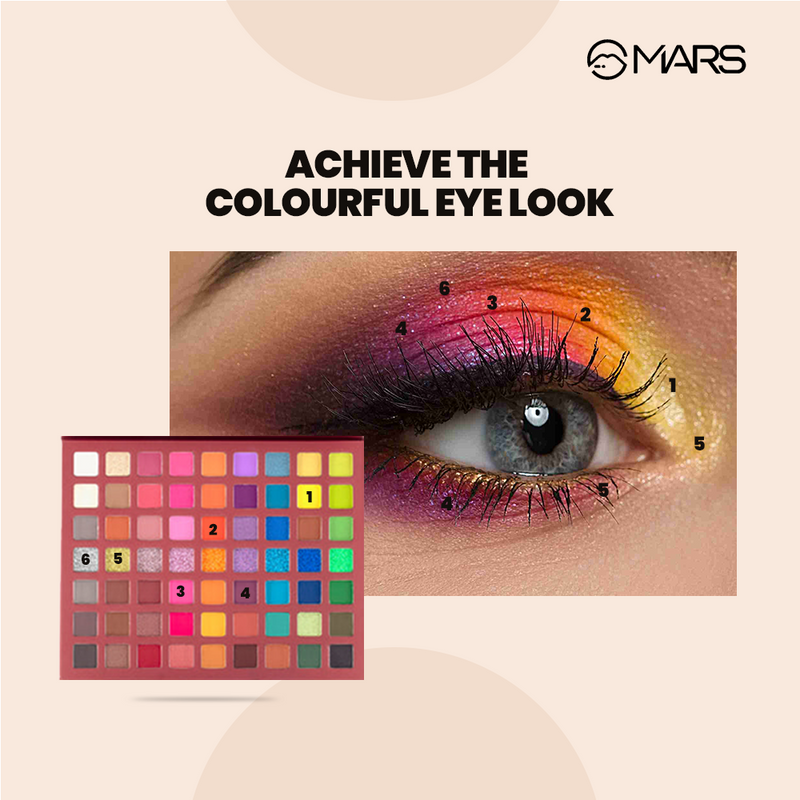 Buy MARS Eyes Can Kill Eyeshadow Palette with 63 Bright Colors | MARS ...